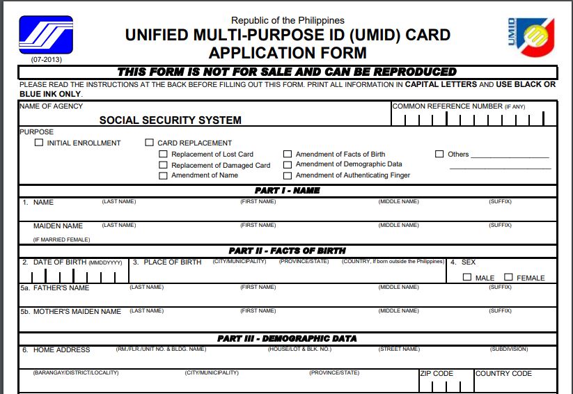 UMID Card Guide Application And Requirements News to gov