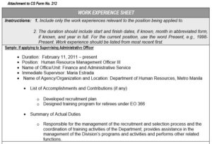 Personal Data Sheet (PDS form) CSC Form 212 Revised 2017 - News-to-gov