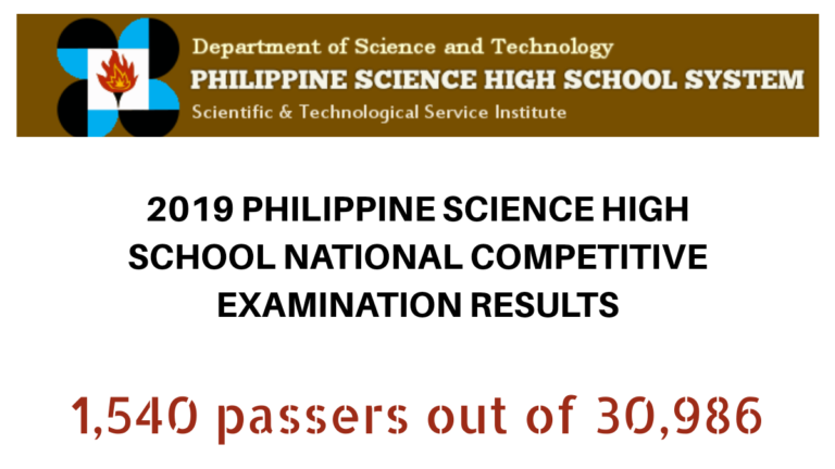 PSHS NCE Passers 2023 (AY 2024-2025) - NewsToGov