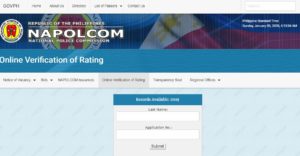 NAPOLCOM verification of rating online - NewsToGov