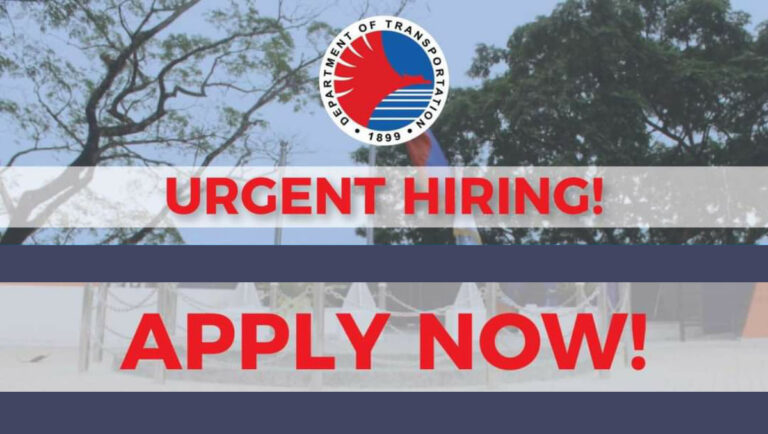 Department Of Transportation DOTr Is Hiring Apply Now NewstoGov department-of-transportation-dotr-is-hiring-apply-now-newstogov