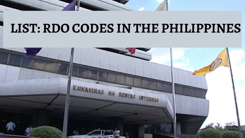 BIR RDO Code: Revenue District Offices in the Philippines - NewstoGov