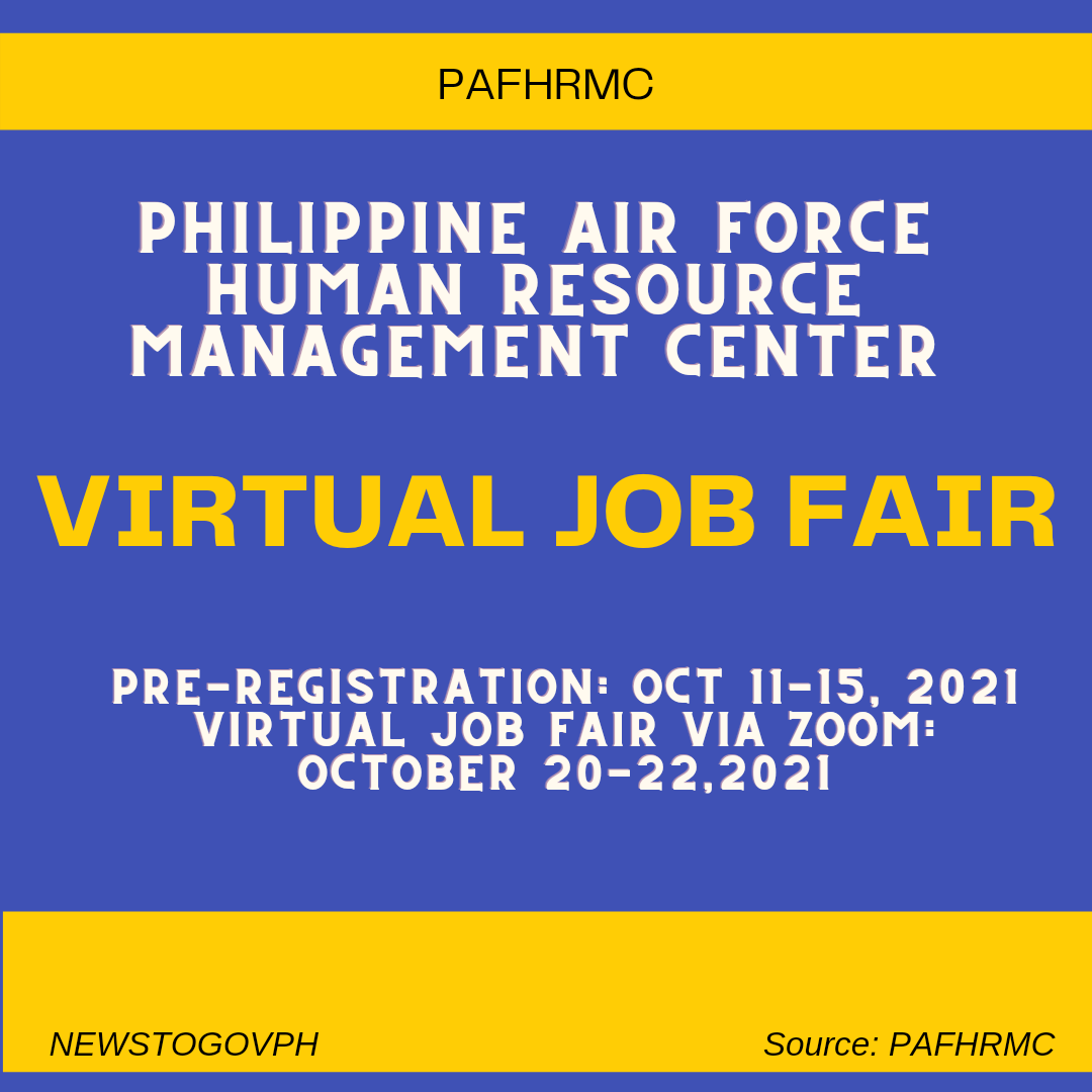 PAF Human Resource Management Center to conduct Virtual Job Fair ...