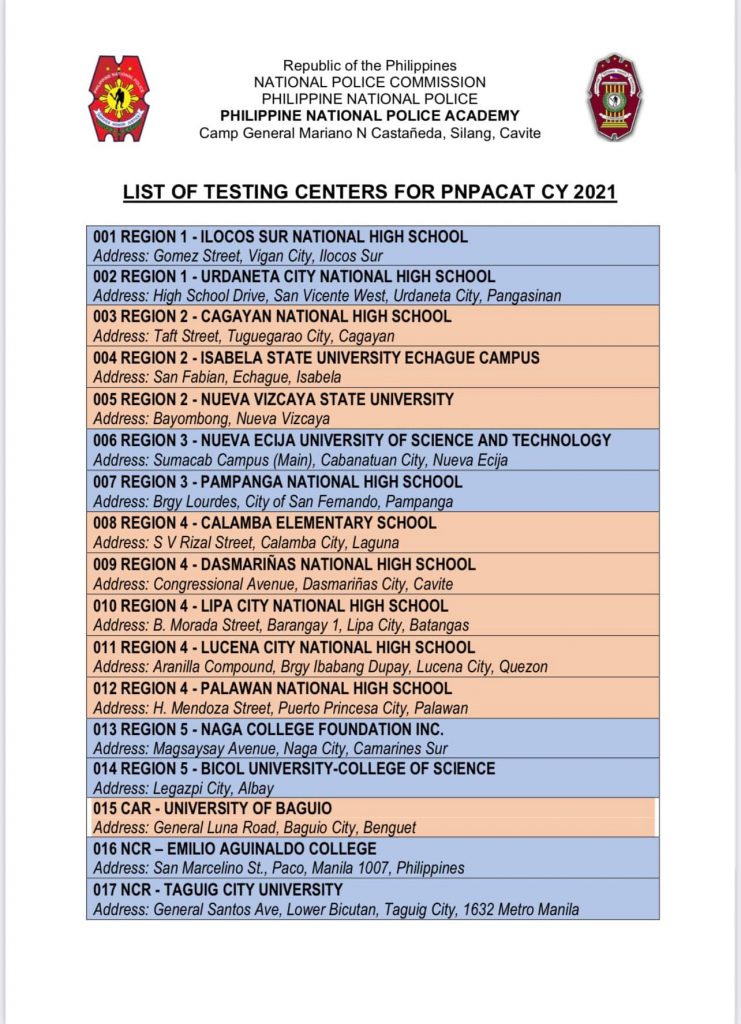 PNPA issues Notice of Examination NOE for 2021 applicants - NewsToGov