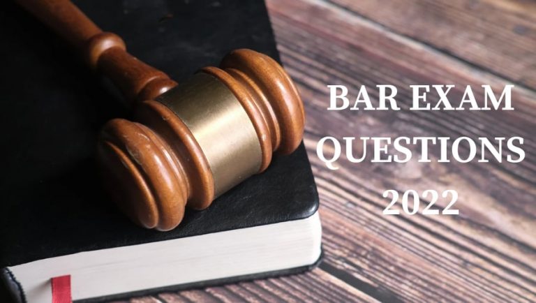 Bar Exam Questions 2023 - NewsToGov