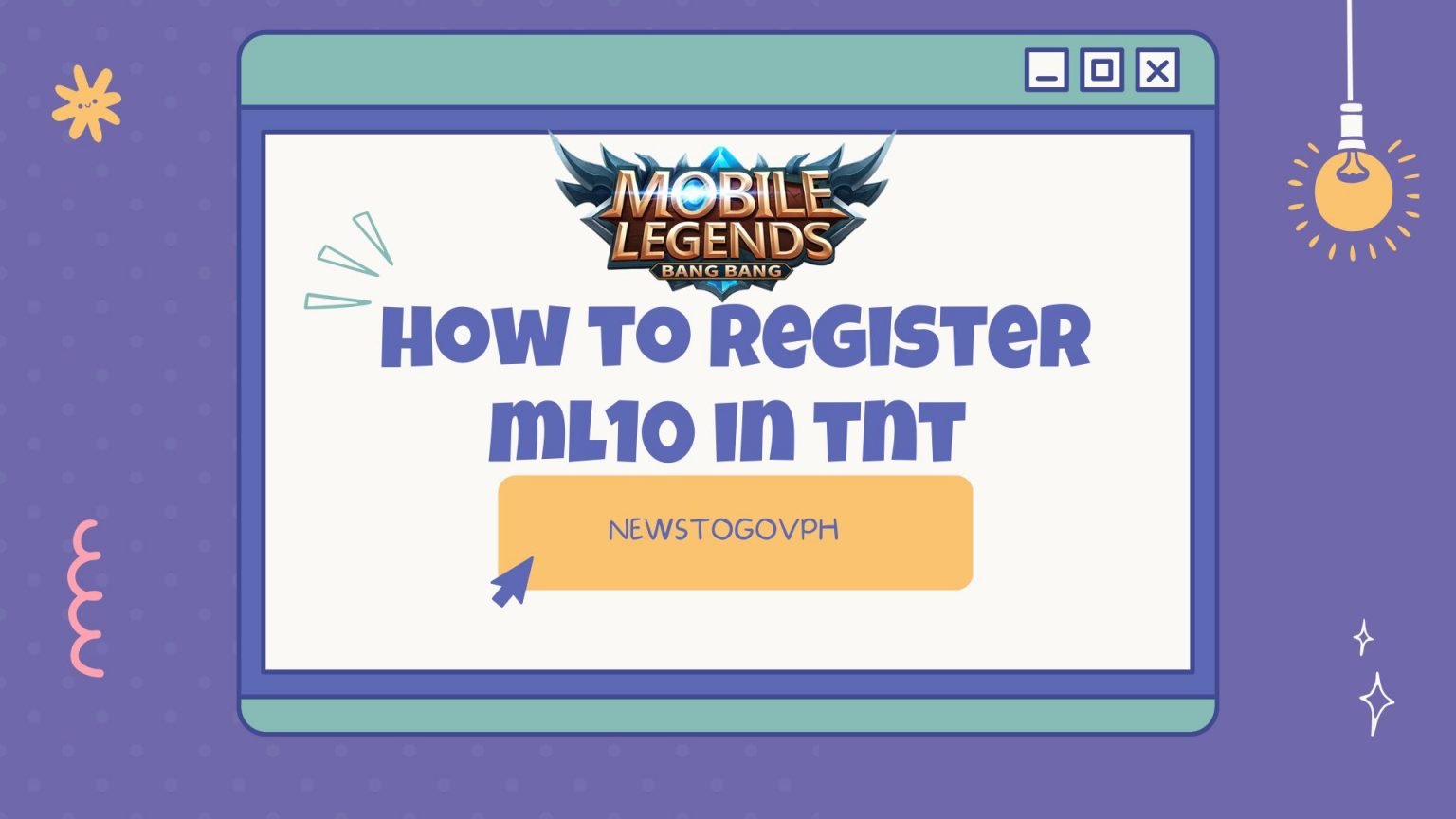 How to register ml10 in tnt for 10 pesos? - NewsToGov
