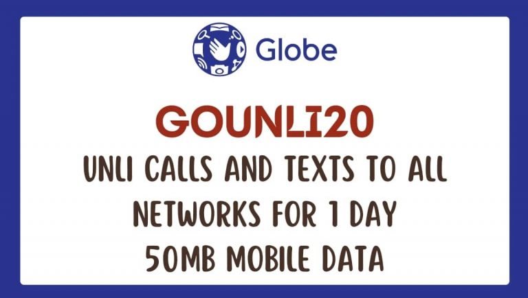 GoUnli20: Unli Calls and Texts for 1 day - NewsToGov