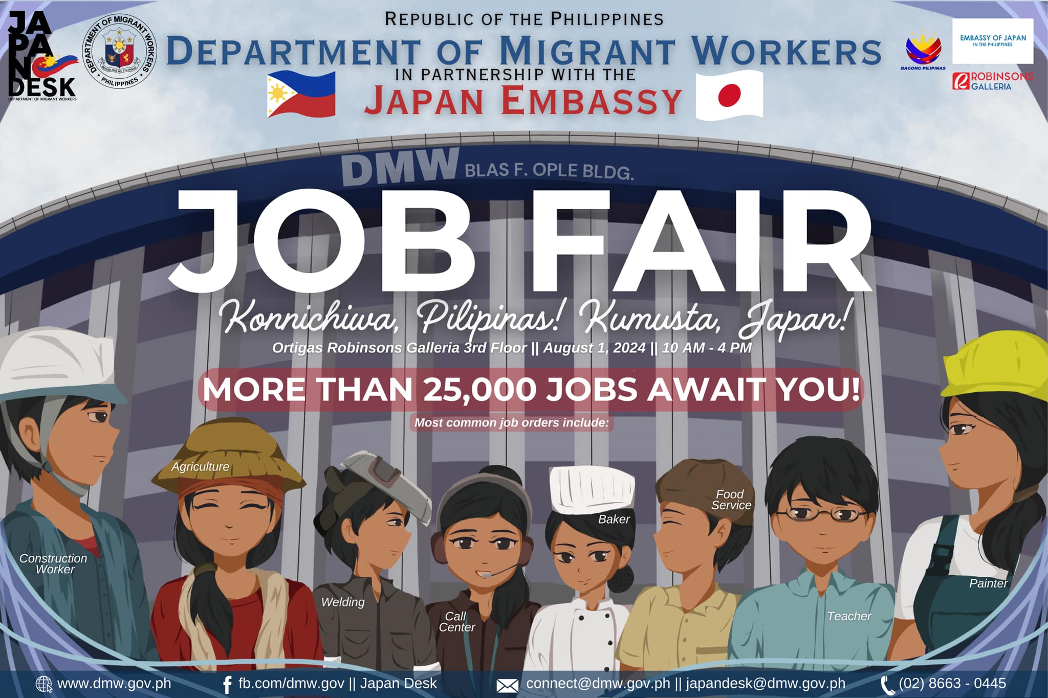 25,000 Jobs in the Japan-Philippines Job Fair on August 1 - NewsToGov